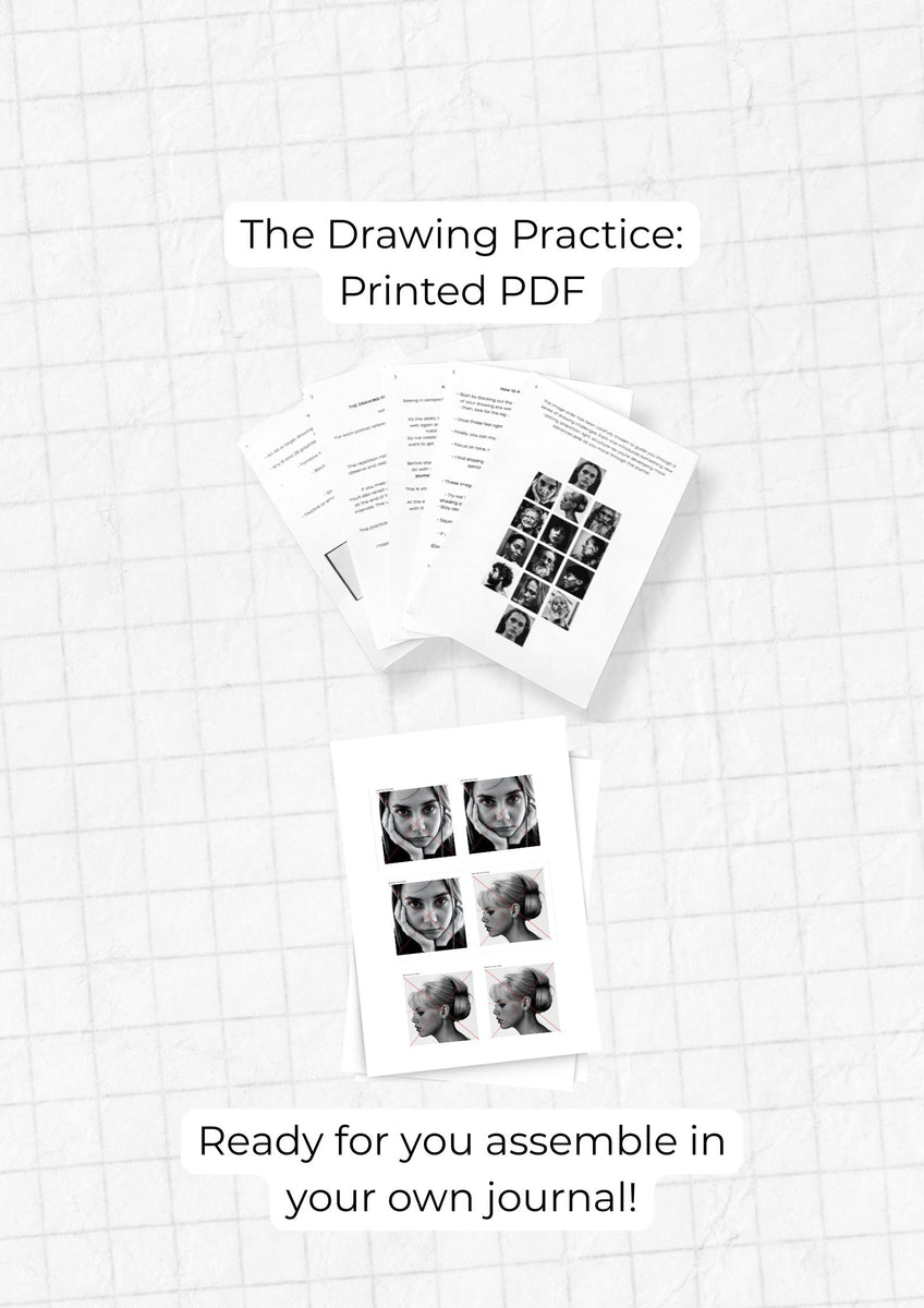 The Drawing Practice - Portrait - Printouts only – Art Store Co.